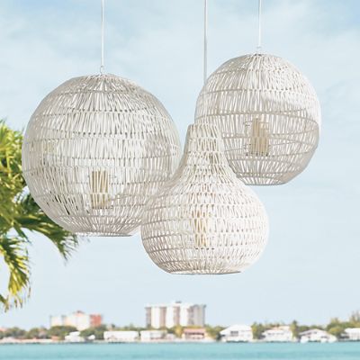 White globe lanterns store
