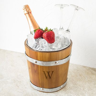 Personalized Rustic Ice Bucket | Grandin Road
