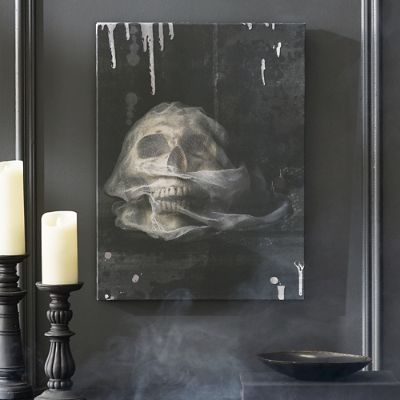 Wrapped Skull Canvas Art | Grandin Road