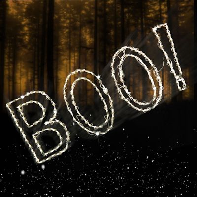 Pre-Lit LED Oversized BOO | Grandin Road