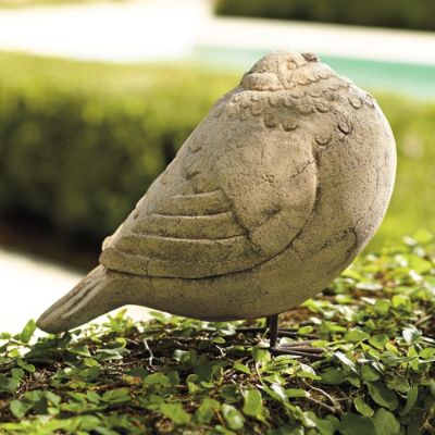 Shivering Bird Outdoor Sculpture | Grandin Road