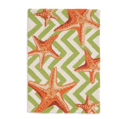 Starfish Seaside Hook Rug | Grandin Road