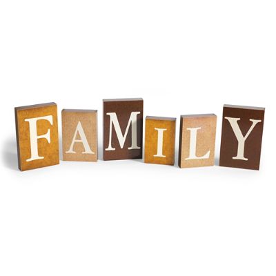 6-piece "Family" Blocks Display | Grandin Road