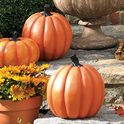 Solid Orange Pumpkin | Grandin Road