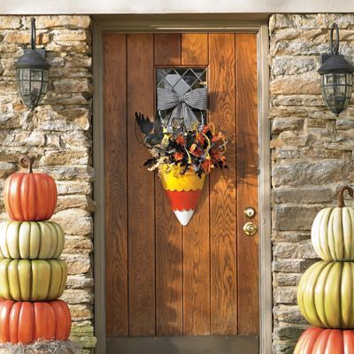 Candy Corn Door Swag | Grandin Road