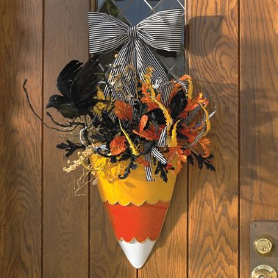 Candy Corn Door Swag | Grandin Road