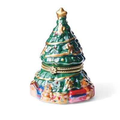 Christmas Tree Porcelain Music Box | Grandin Road