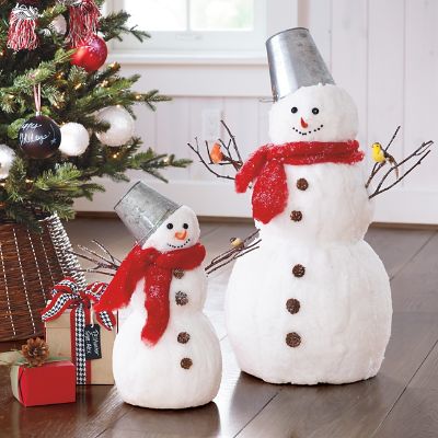 Snowman with Bucket Hat | Grandin Road