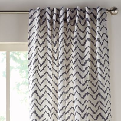 Linen Chevron Window Panel | Grandin Road