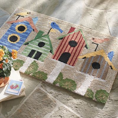 Birdhouse Outdoor Mat | Grandin Road