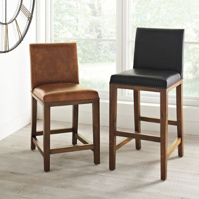 Teak Backed Bar Stool | Grandin Road