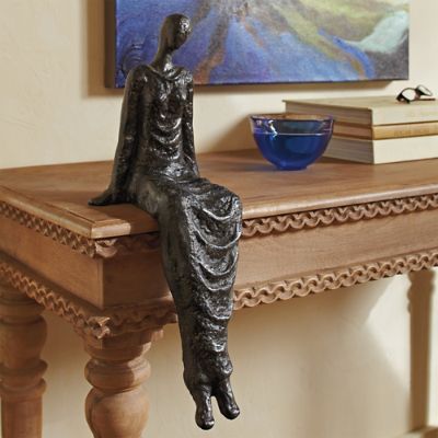 Sitting Lady Sculpture | Grandin Road