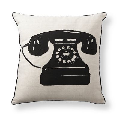 Olio Telephone Throw Pillow | Grandin Road