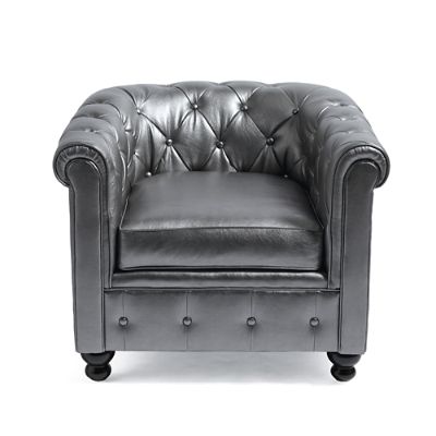 Harrison Chair in Pewter | Grandin Road