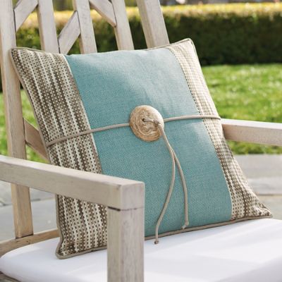 Roped and Tied Outdoor Pillow | Grandin Road