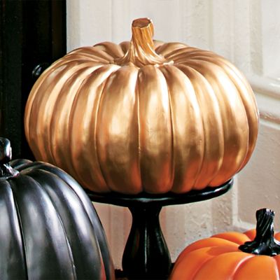 Solid Gold Pumpkin | Grandin Road
