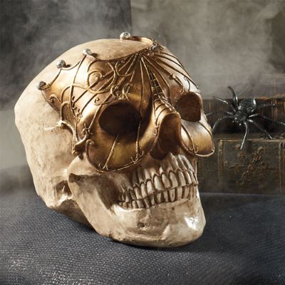 Skull Gold Mask Head | Grandin Road