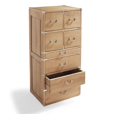 Linden Eight-Drawer Oak Chest | Grandin Road