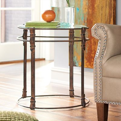 Metal Strap Side Table | Grandin Road