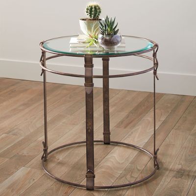 Metal Strap Side Table | Grandin Road