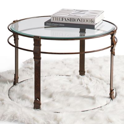 Metal Strap Coffee Table | Grandin Road