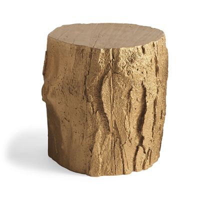 Gold Tree Stump Tables by David Bromstad | Grandin Road