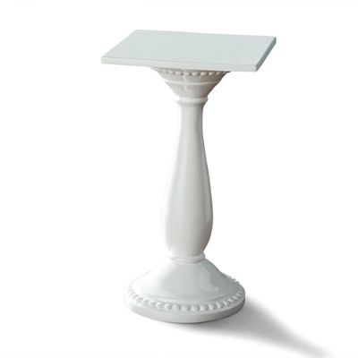 White Pedestal Stands, Set of Three | Grandin Road