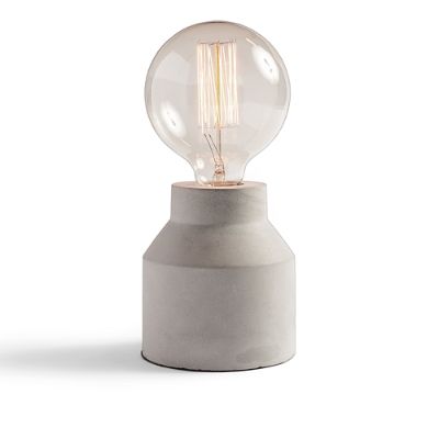 Cement Round Table Lamp | Grandin Road