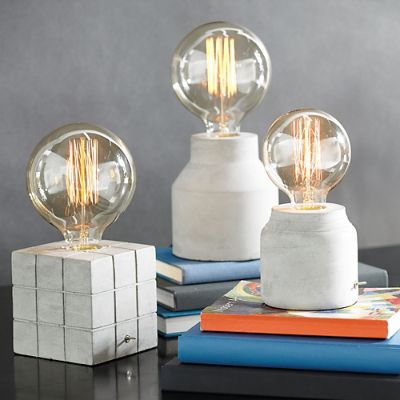 Cement Square Table Lamp | Grandin Road