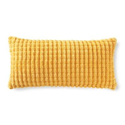 Textured Solid Lumbar Pillow | Grandin Road