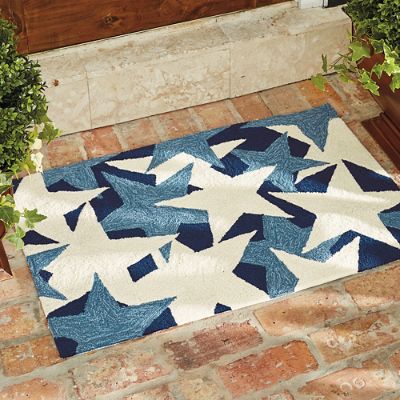 Blue Stars Mat | Grandin Road