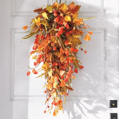 Autumn Lantern Door Swag Grandin Road