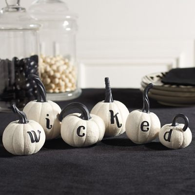 Wicked Pumpkins, Set of Six | Grandin Road
