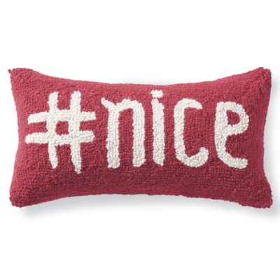 Nice Hashtag Pillow | Grandin Road