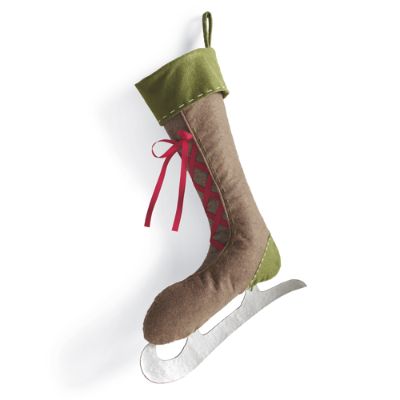 Large Ice Skate Stocking | Grandin Road