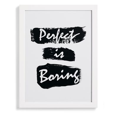 Perfect is Boring Wall Art | Grandin Road