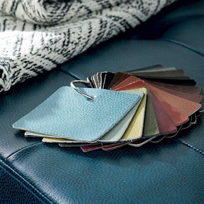 Bonded Leather Swatch Ring | Grandin Road