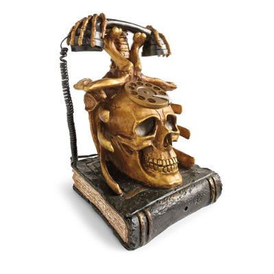 Animated Skeleton Telephone | Grandin Road
