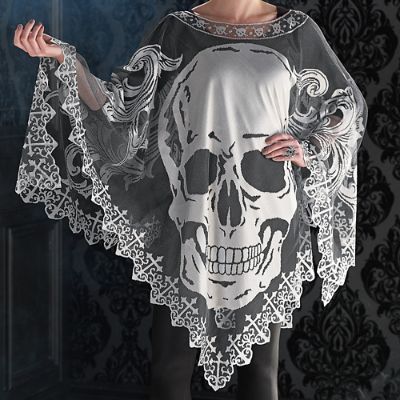 Skull Poncho | Grandin Road