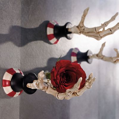 Skeleton Hand Hooks, Set of Three | Grandin Road