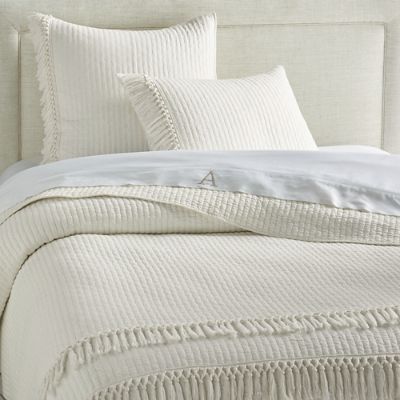 Knotted Fringe Quilt | Grandin Road