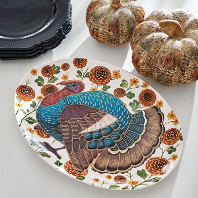 Fall Floral Turkey Platter | Grandin Road