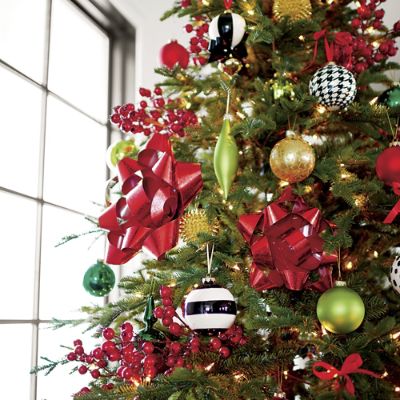 Red Metal Bow | Grandin Road