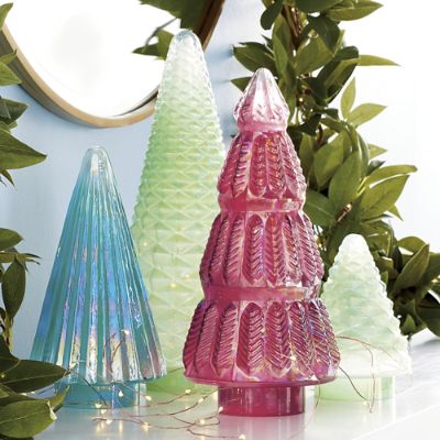 Sugar Plum Glass Trees | Grandin Road