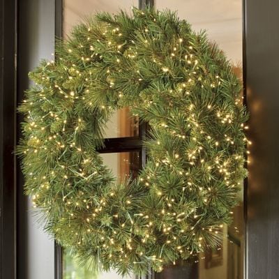 Overlit Wreath & Garland | Grandin Road
