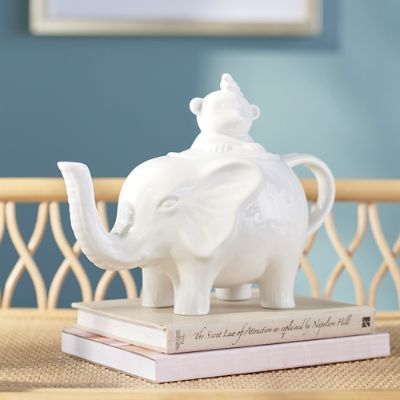 Iris Apfel Elephant Tea Pot | Grandin Road
