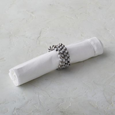 Haitian Seed Napkin Rings, Set of Four | Grandin Road