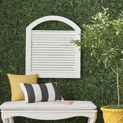 Arched Shutter Outdoor Wall Decor | Grandin Road