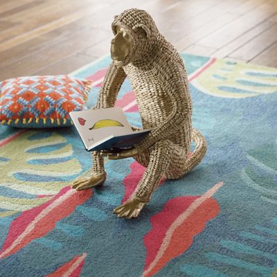 Iris Apfel Rattan Monkey | Grandin Road