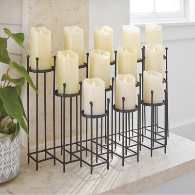 Finley 12-Pillar Candle Holder | Grandin Road